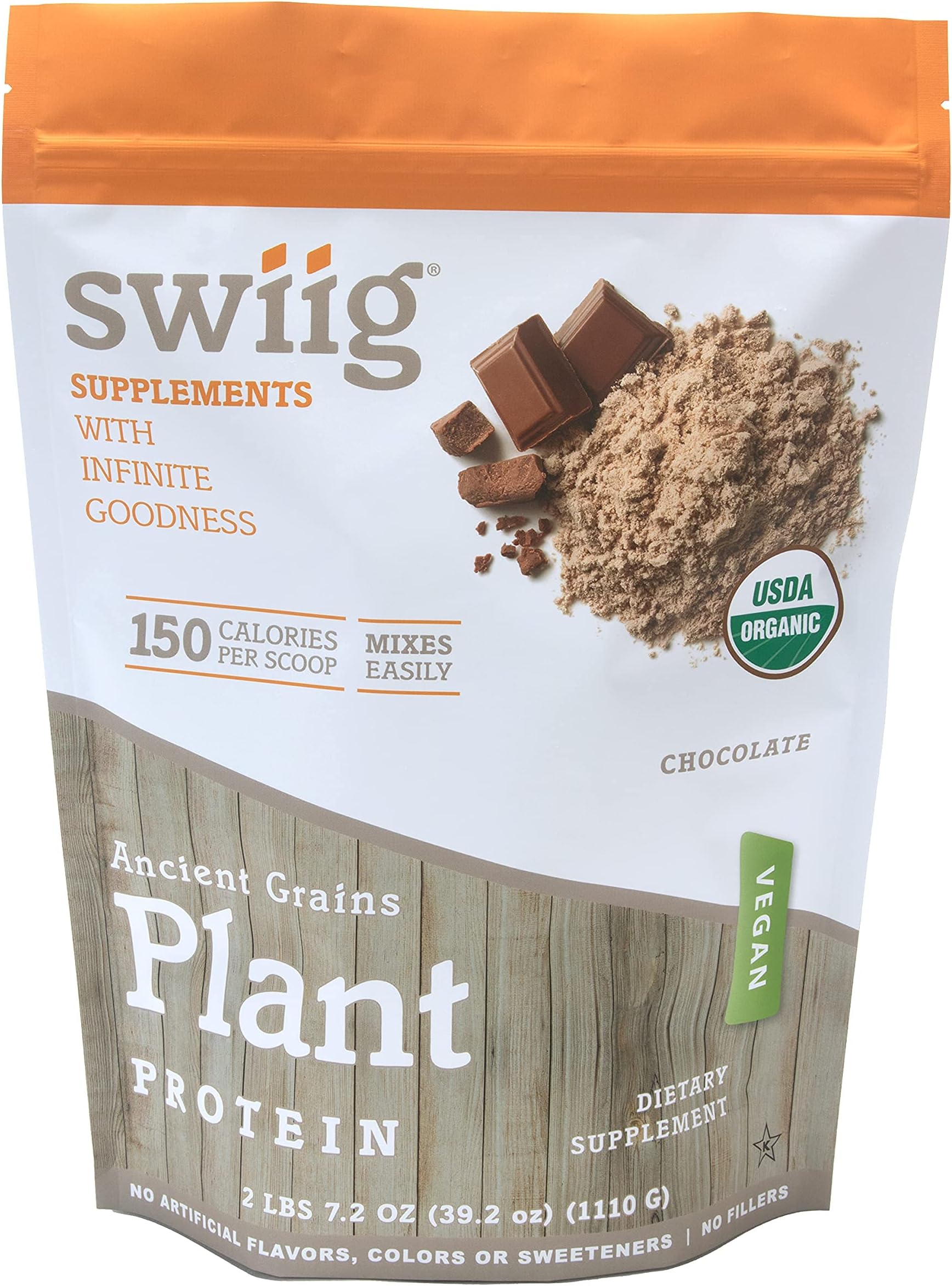 Amazon.com: swiig Mass Builder Protein Powder, Chocolate, No GMO ...