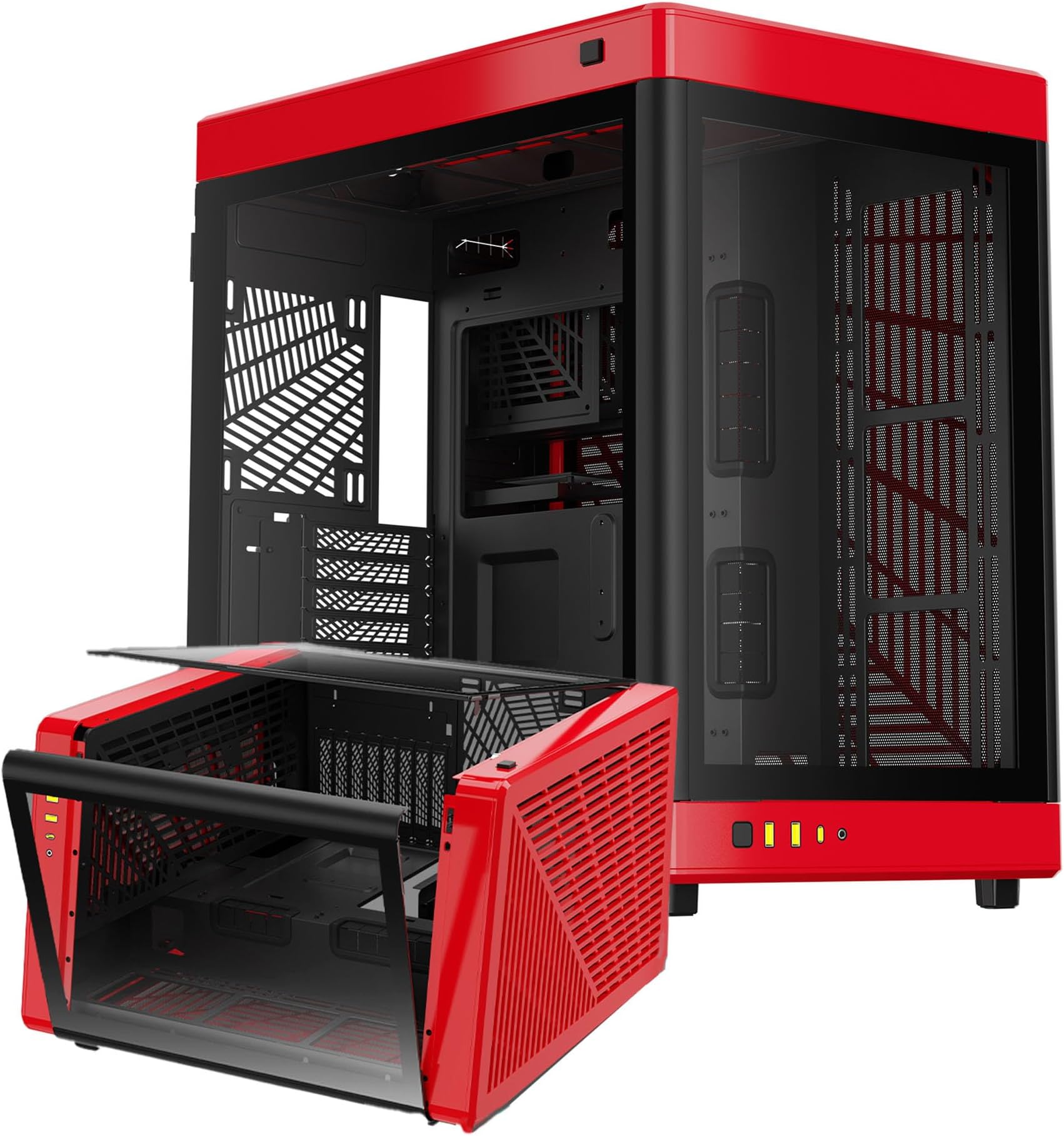 Amazon.com: GAMDIAS RGB Tempered Glass Gaming Computer PC Case, 2-Way ...