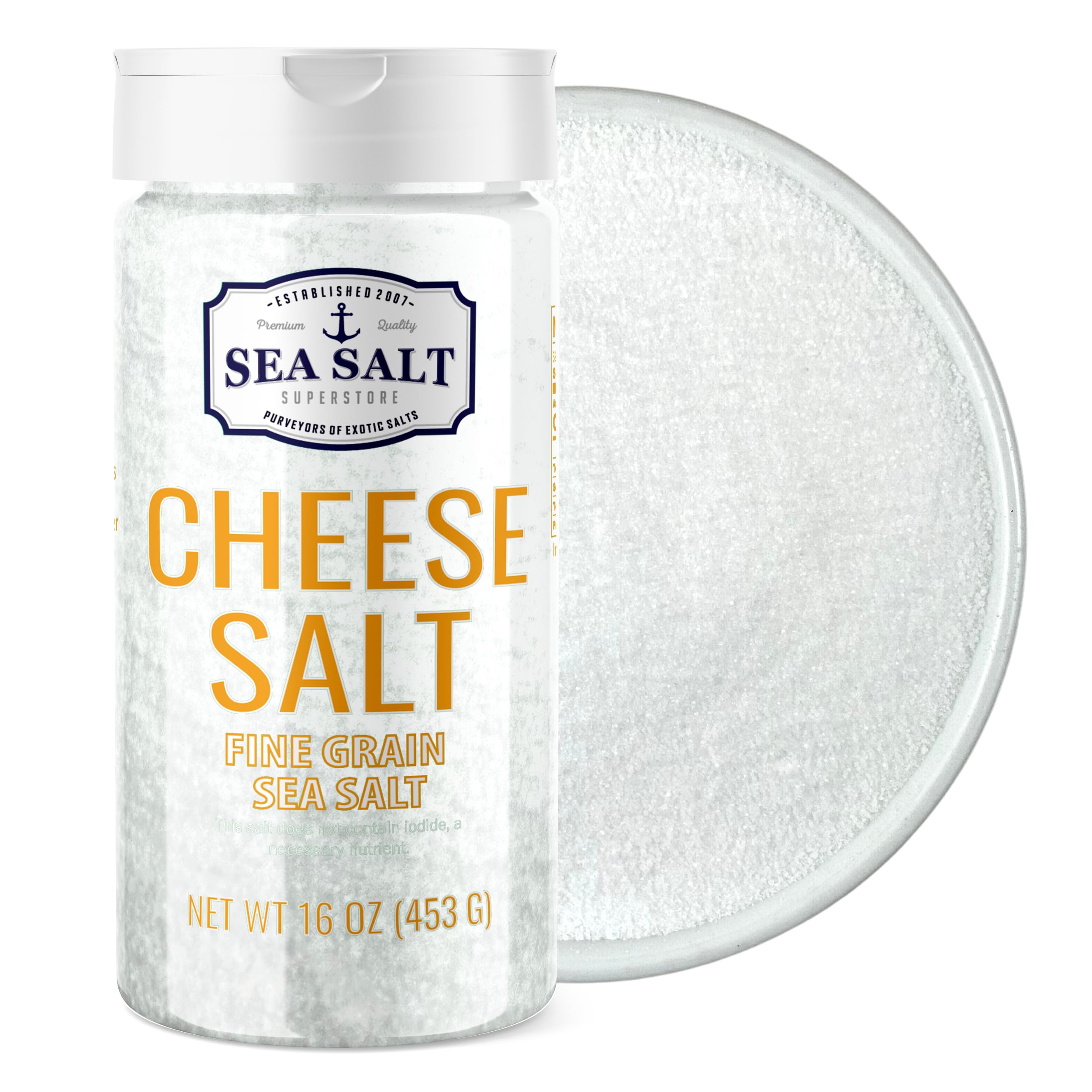 Amazon.com : Cheese Sea Salt, Fine Sea Salt for Homemade Cheese Making ...