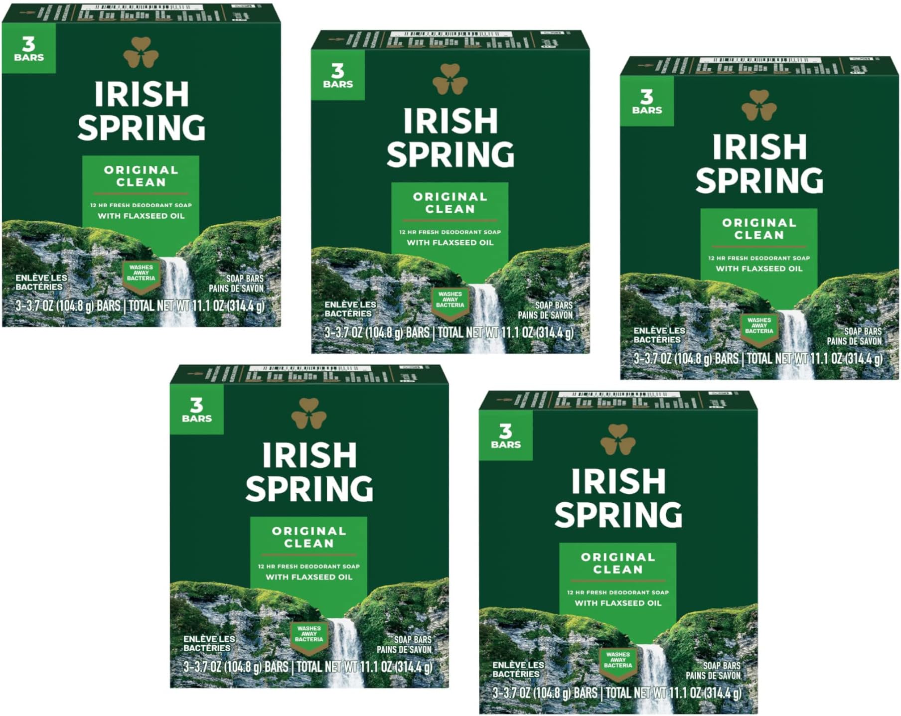 Amazon.com : Irish Spring Deodorant Bar Soap, Original, 3.75 oz bars, 3 ...