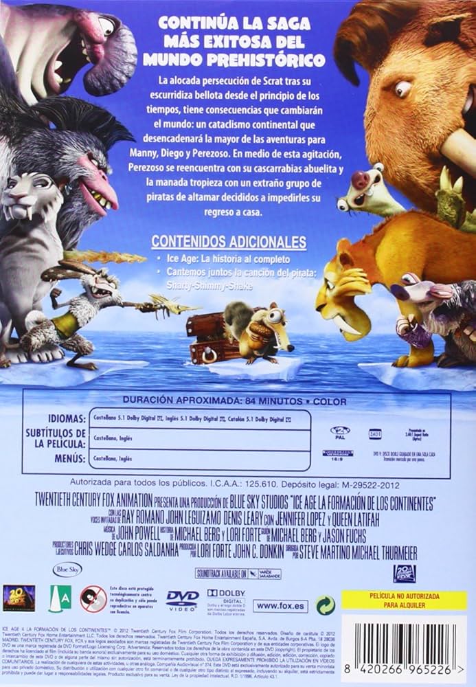 Saga La Edad De Hielo En