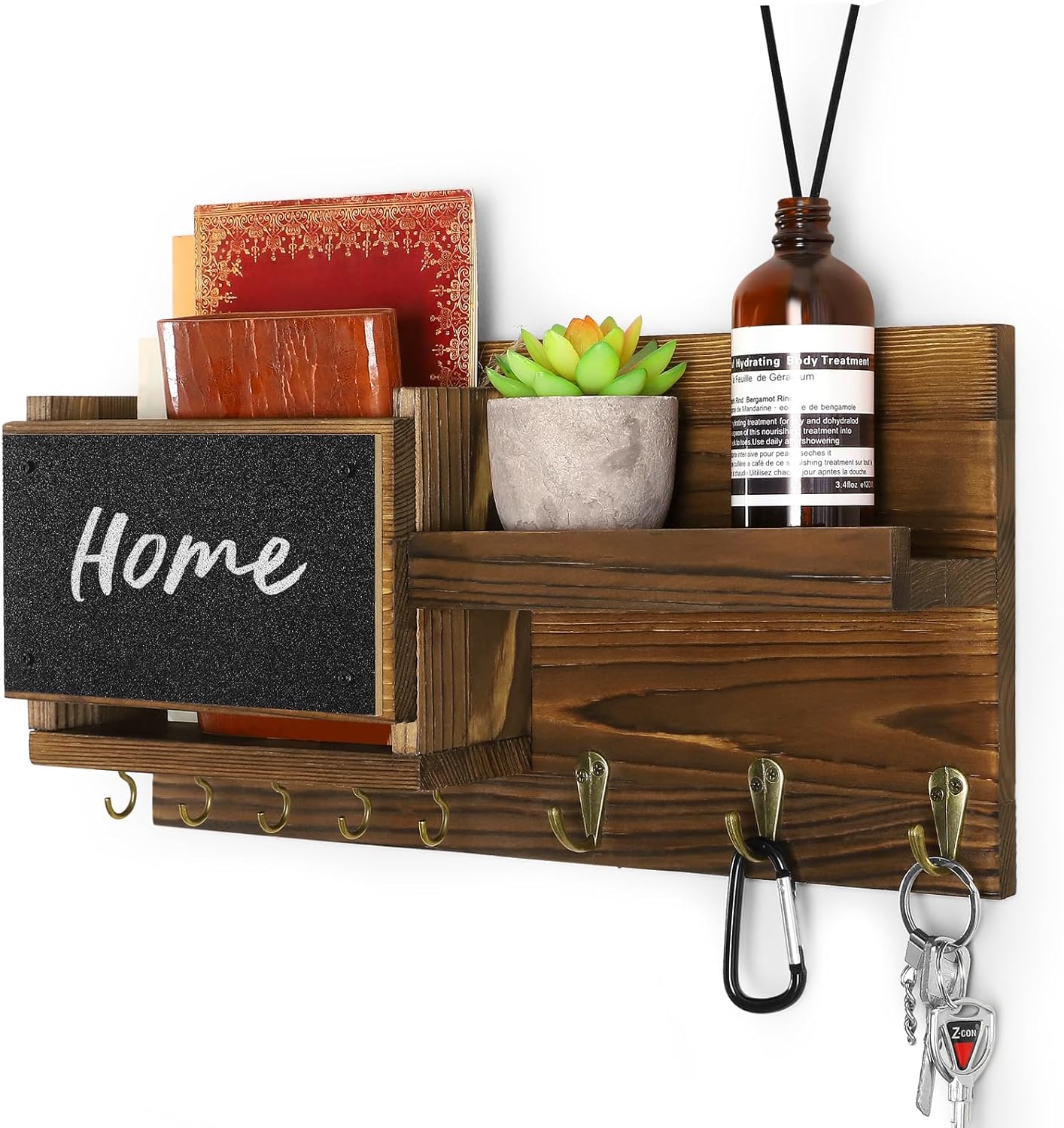 Amazon.com: WeBravery Decorative Key Hanging Rack with 8 Hooks – Easy ...