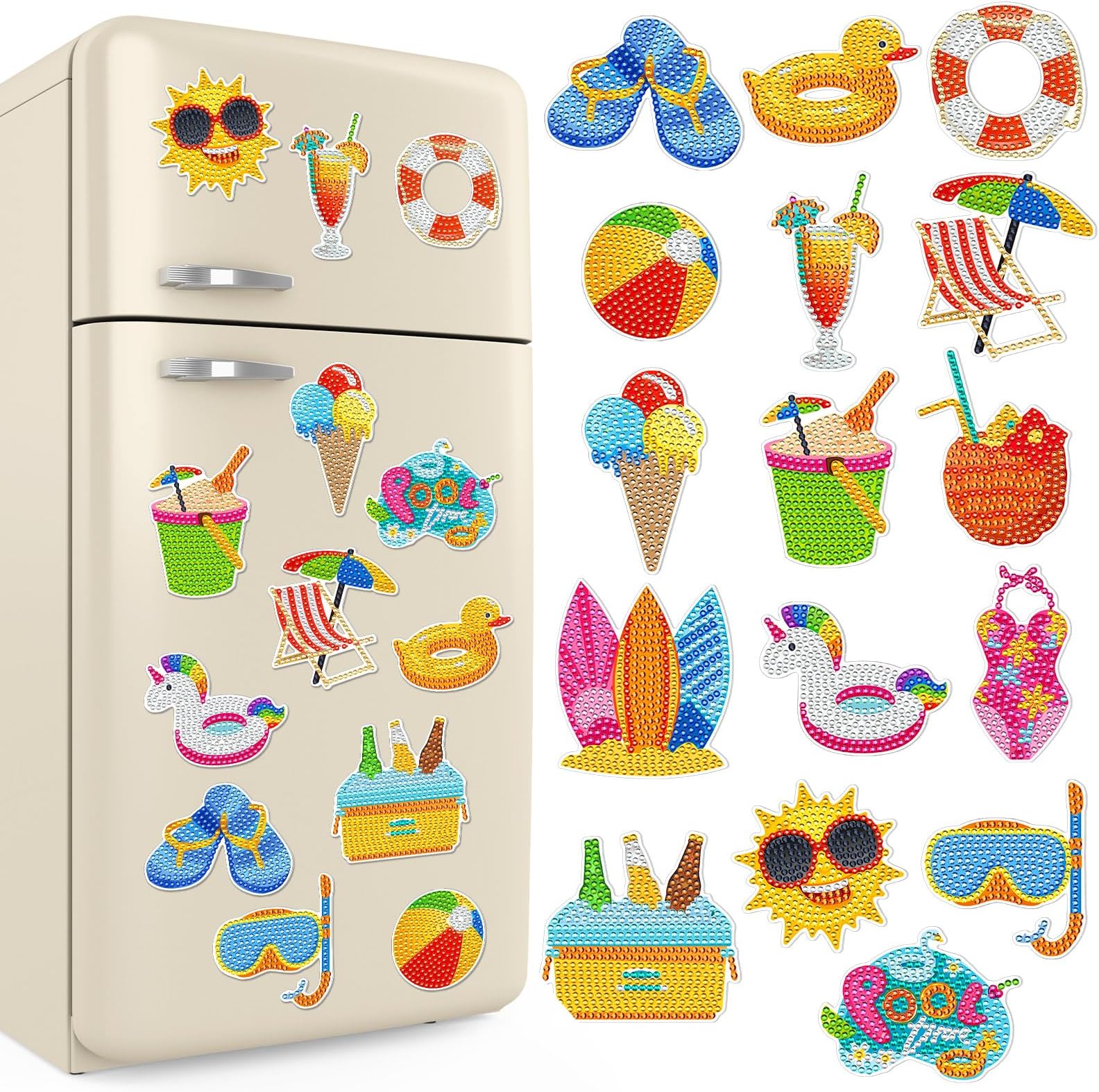 Amazon.com: Motipuns 30 Pcs Diamond Painting Magnets Kits - Truck ...