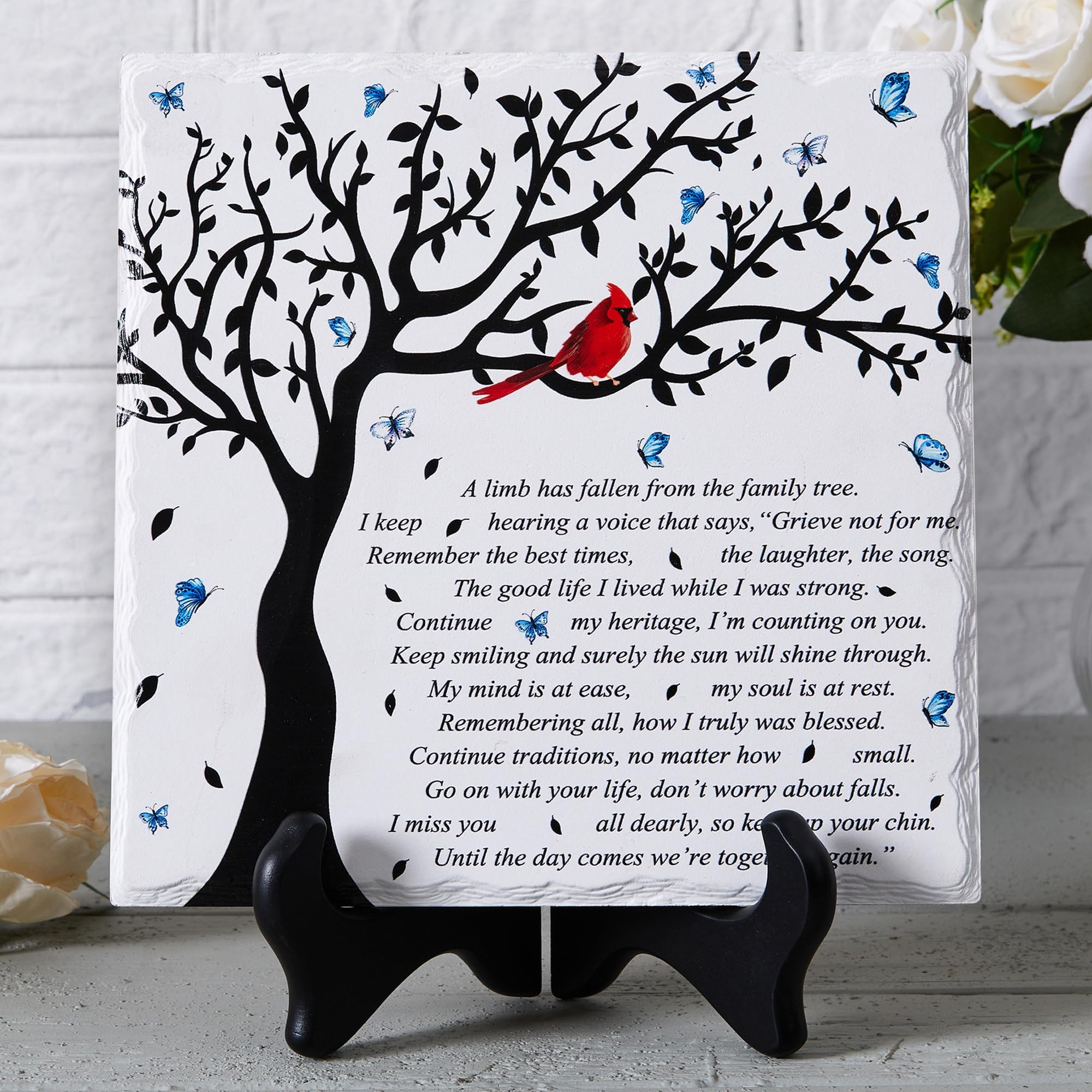Amazon.com: A Limb Has Fallen from The Family Tree Sympathy Plaque with ...