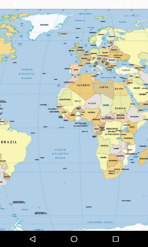 Map of the world - App on Amazon Appstore