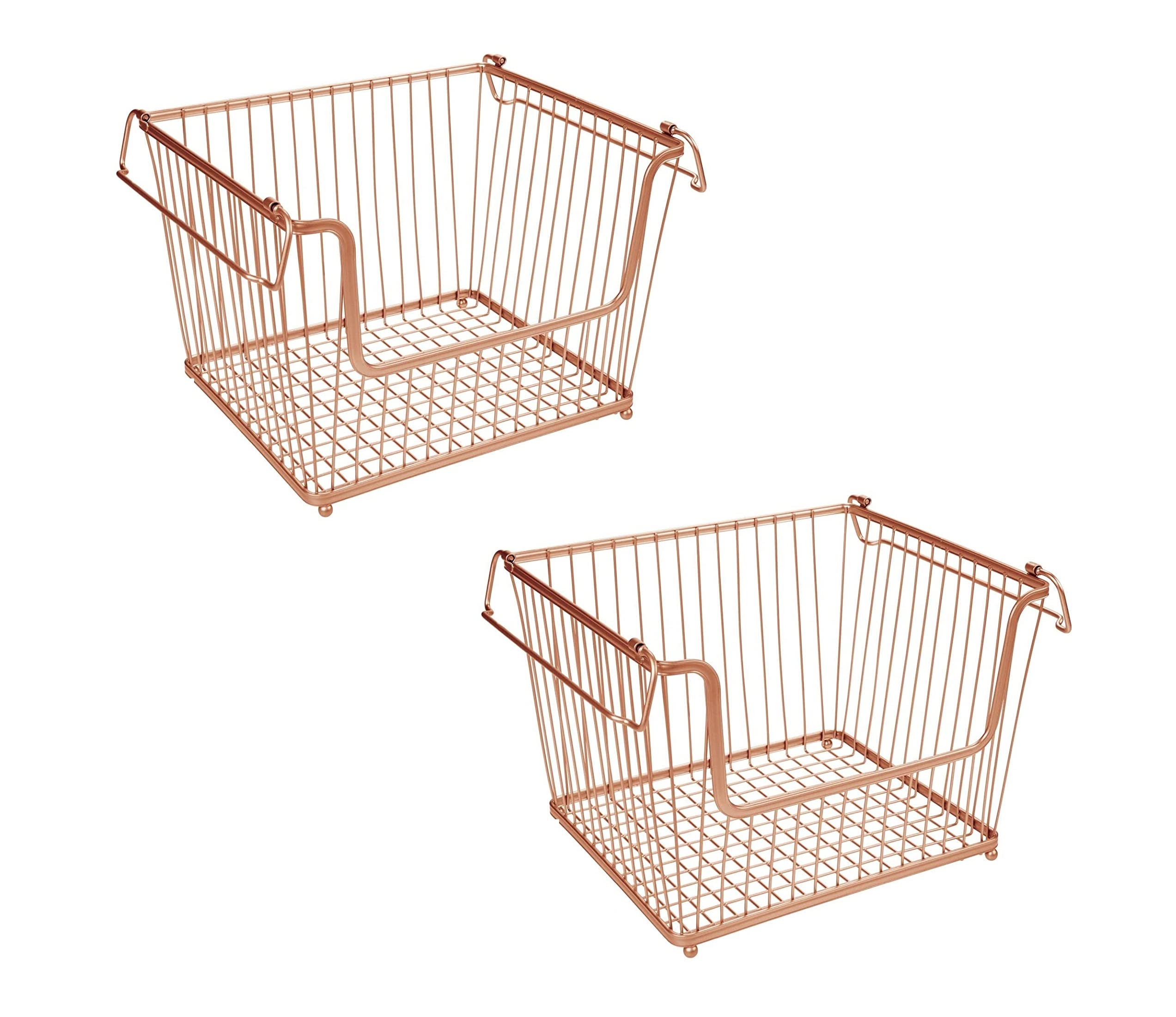 HOMION Large Stacking Basket Storage Veg Rack Stackers Shelf Multi ...