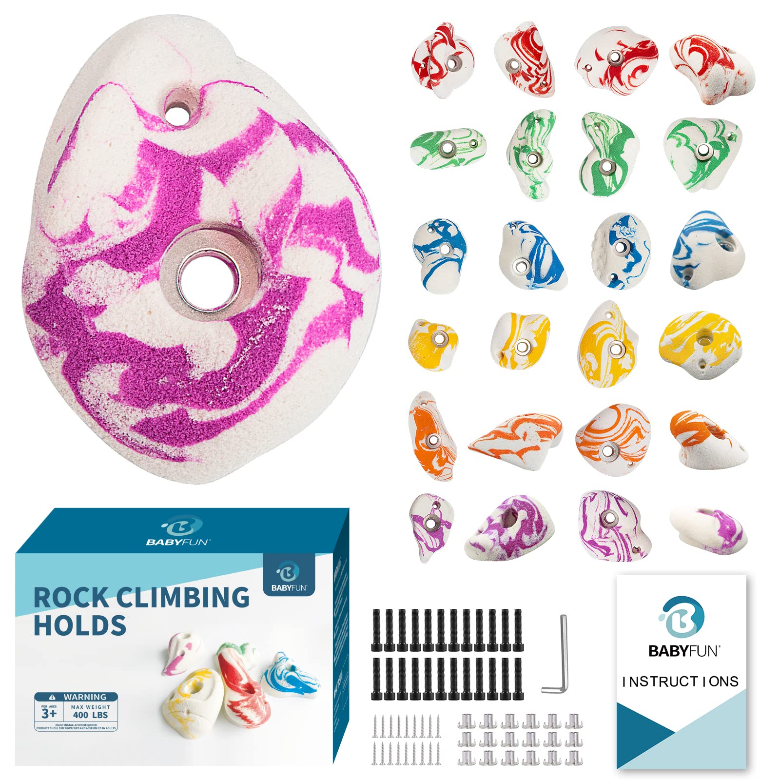 Buy BABY FUN Climbing Holds For Kids And Adults Large Rock Climbing Holds Mounting Hardware Buy BABY FUN Climbing Holds For Kids And Adults Large Rock Climbing Holds Mounting Hardware