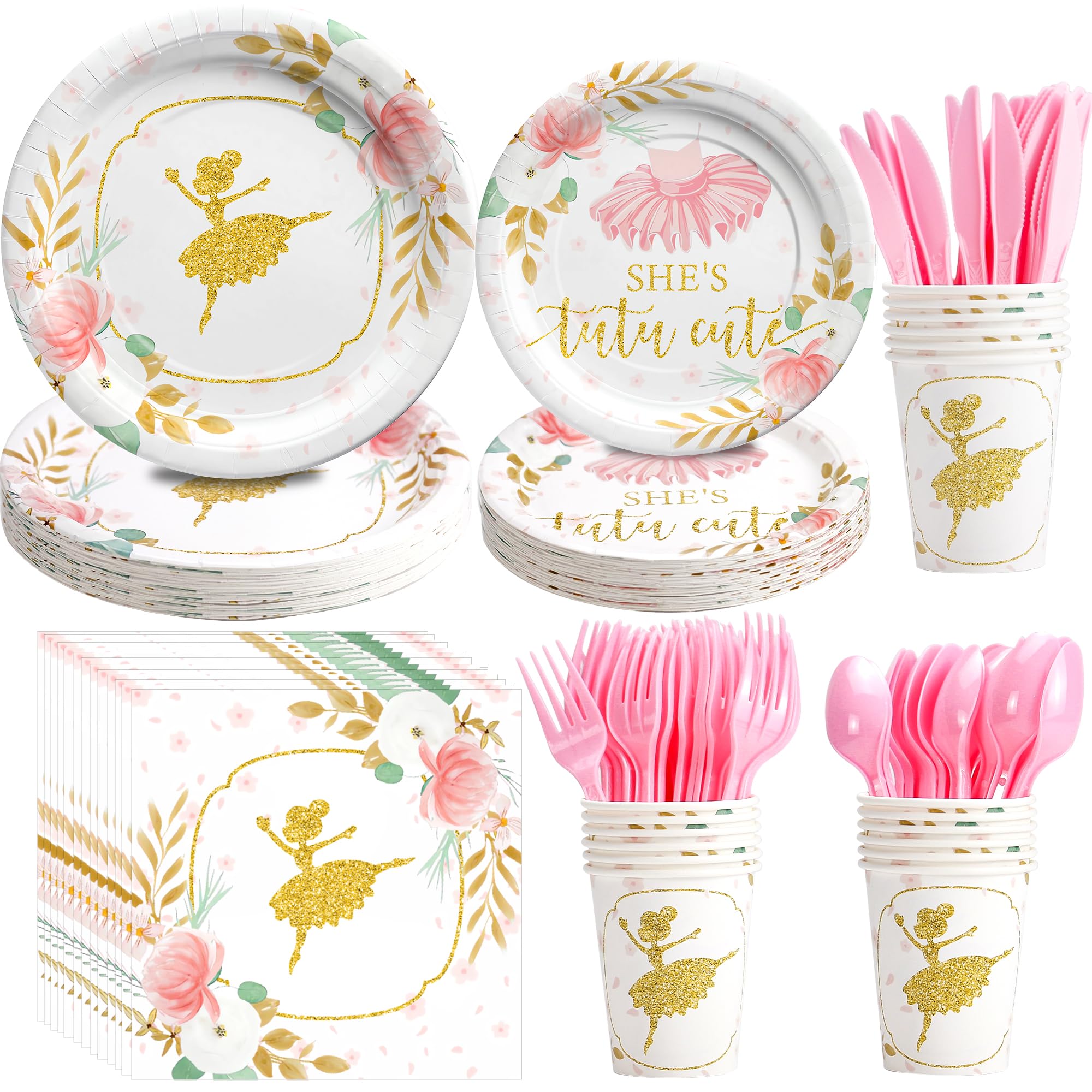 Amazon.com: Owelleny Ballerina Birthday Party Decorations - Dancing ...