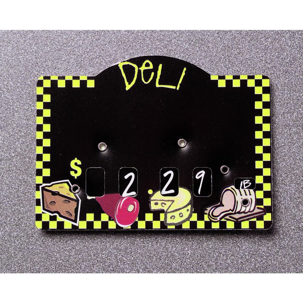 Amazon.com: Dial Tag with Deli Graphic Plastic - 3"H x 4"L : Industrial ...