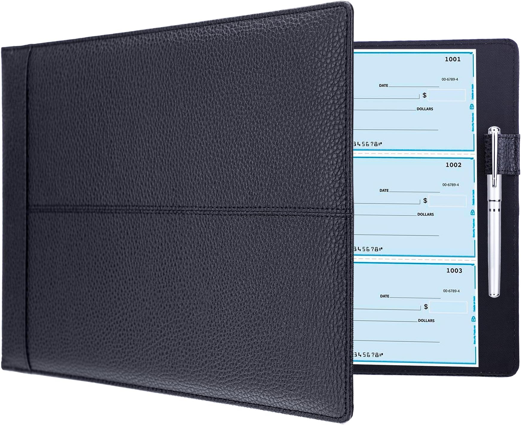 Amazon.com : Check Binder for End-Stub Deskbook Checks - Three 3 on a ...