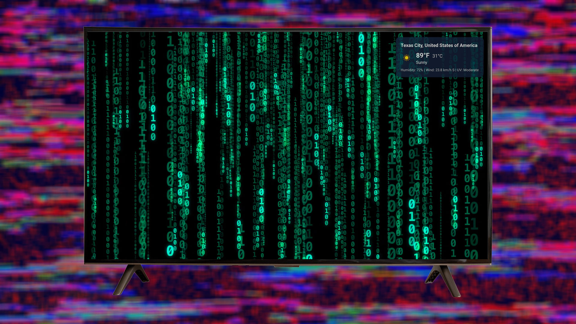 Matrix Code Rain Video Screensavers for Focus & Study with Live Clock ...