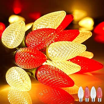 Minetom C9 Christmas String Lights, 200 Ft LED Commercial Outdoor ...