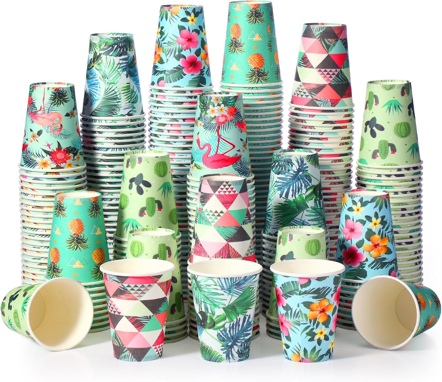 Amazon.com: Sawysine 12 oz Paper Cups 300 Count Disposable Coffee Cups ...