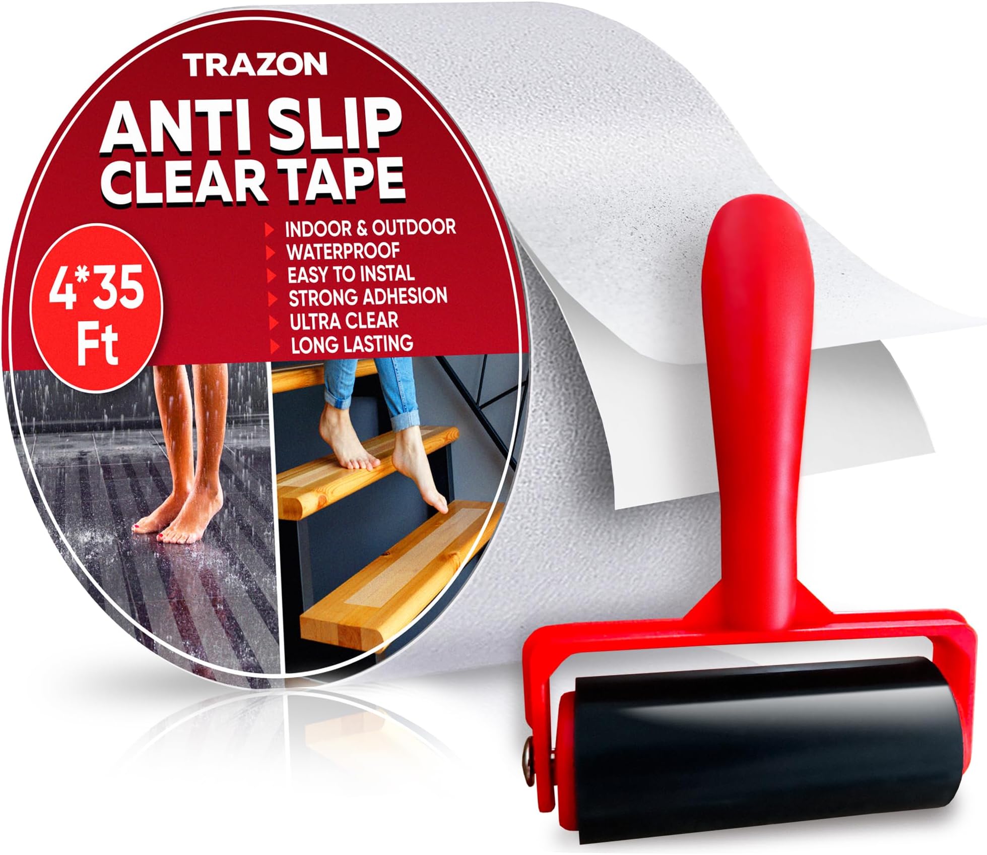 Amazon.com: Trazon Grip Tape - Heavy Duty Anti Slip Tape Clear Outdoor ...