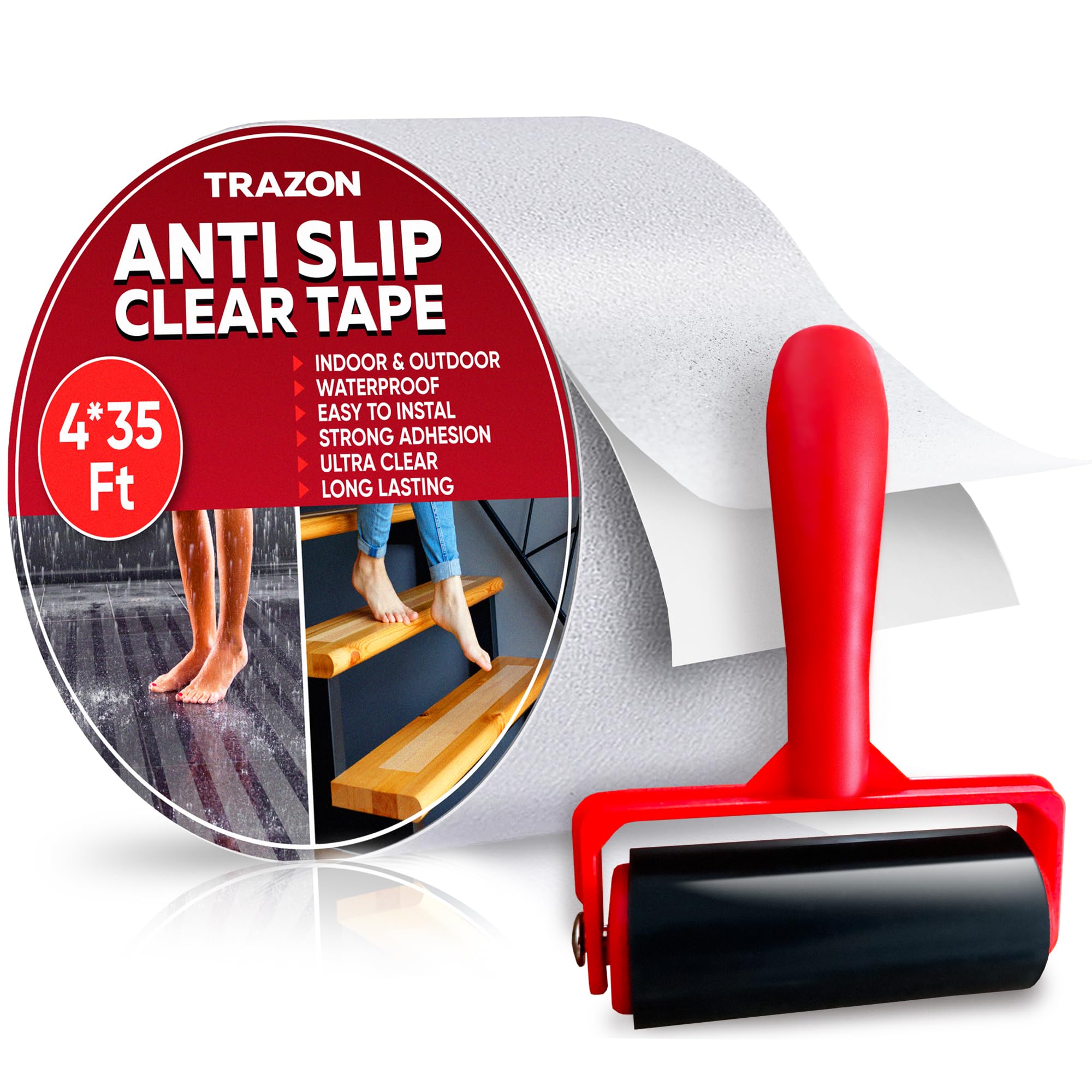 Amazon.com: Trazon Grip Tape - Heavy Duty Anti Slip Tape Clear Outdoor ...