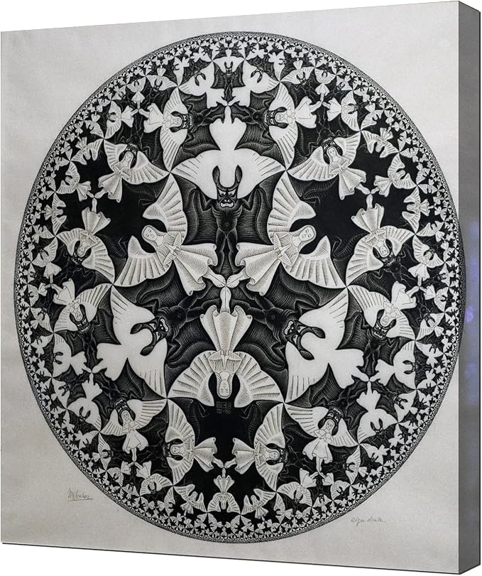 Maurits Cornelis Escher - Circle Limit IV (Heaven and Hell) - Canvas ...
