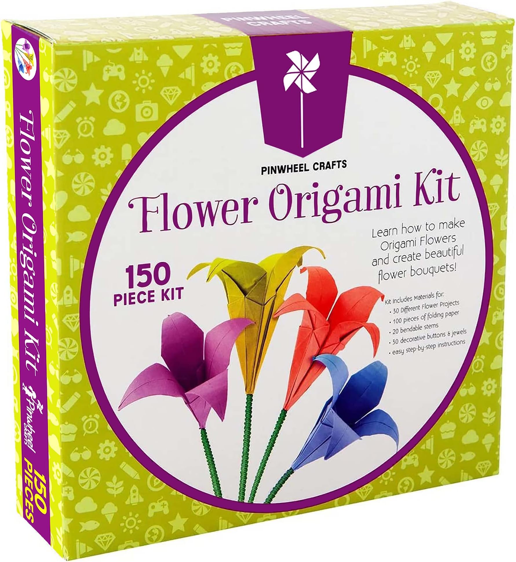 Amazon.com : Origami Paper Kit - 50 Projects, 450 Sheets of Colored and ...