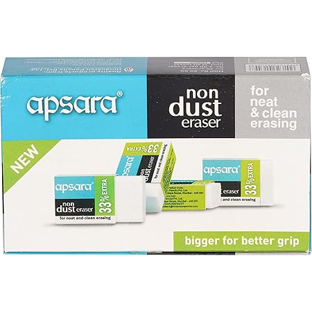 ILT Retail - (Pack of 20) 1 Inches Nataraj 621 Plasto Eraser, Natraj ...