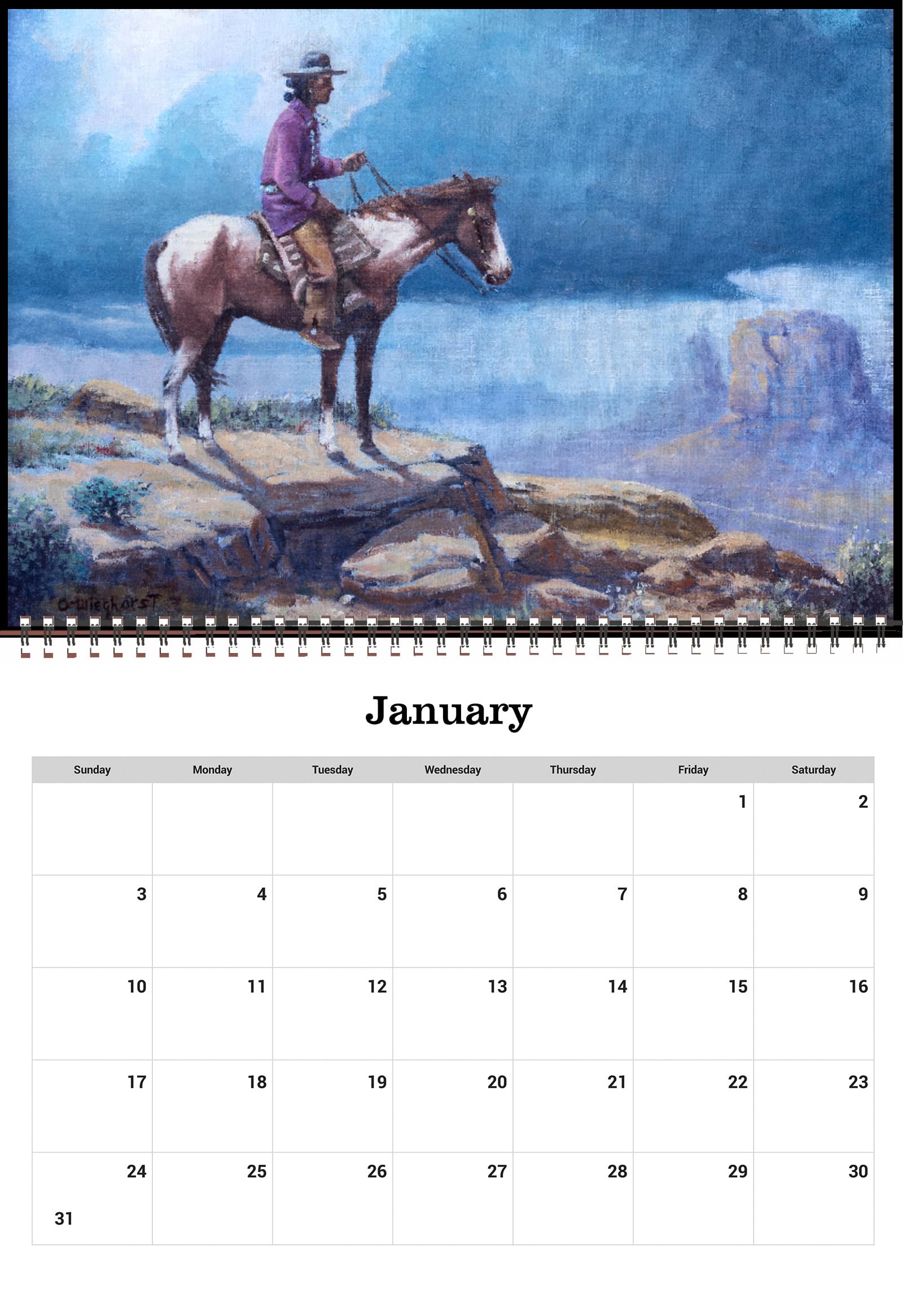 Snapklik.com : 2026 Wall Calendar 13 Pages 8"x12" WESTERN PIONEERS ...
