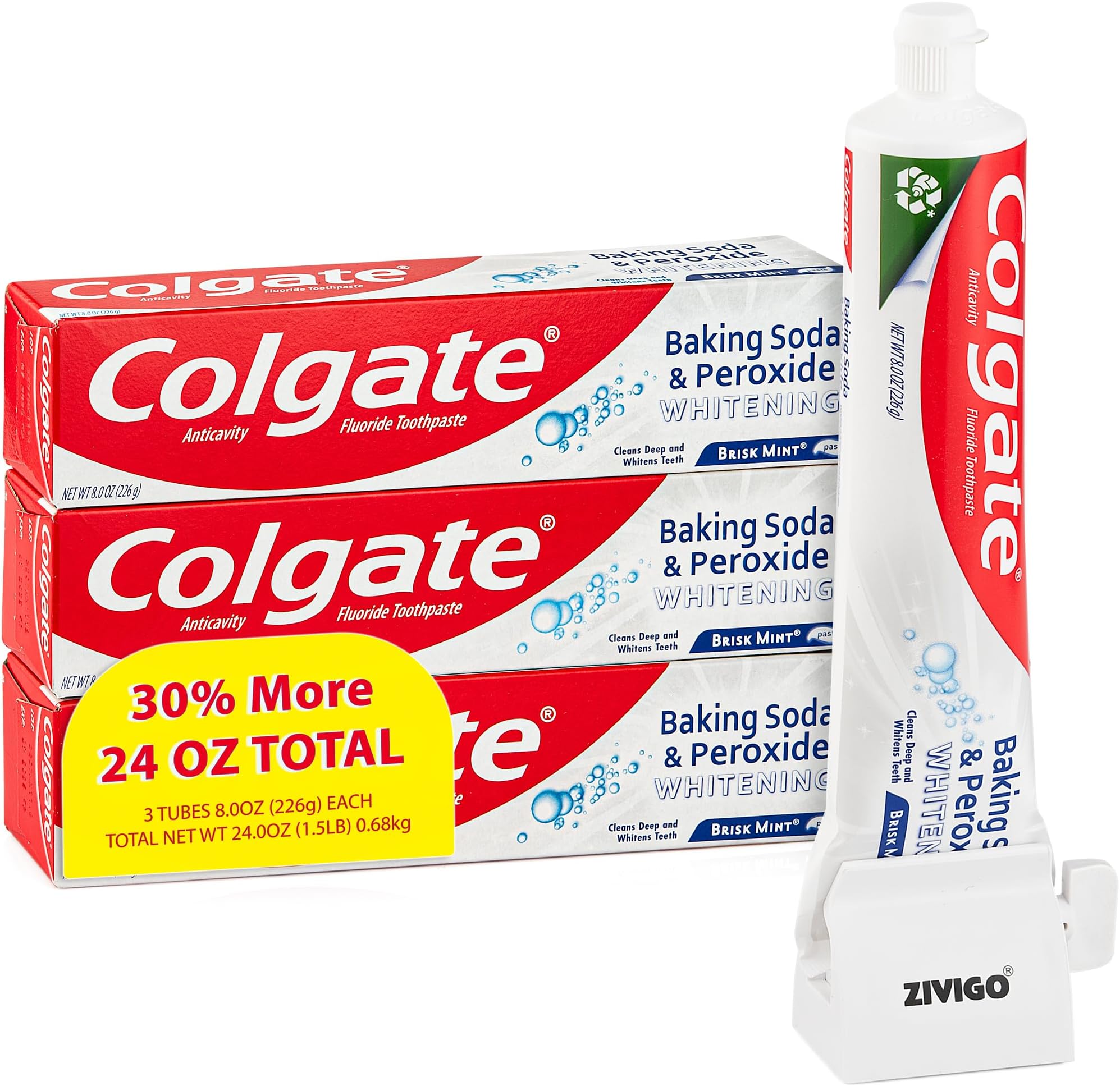 Amazon.com : Colgate Baking Soda and Peroxide Whitening Toothpaste ...
