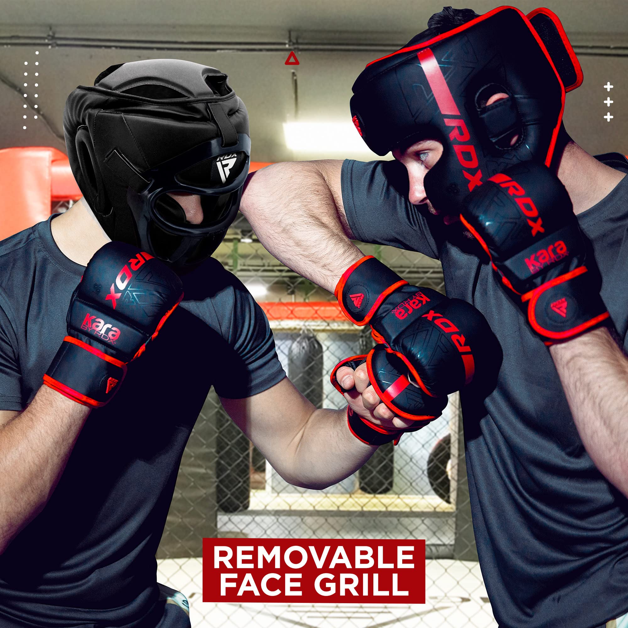 Snapklik.com : Boxing Headgear MMA Muay Thai, Removable Face Grill ...