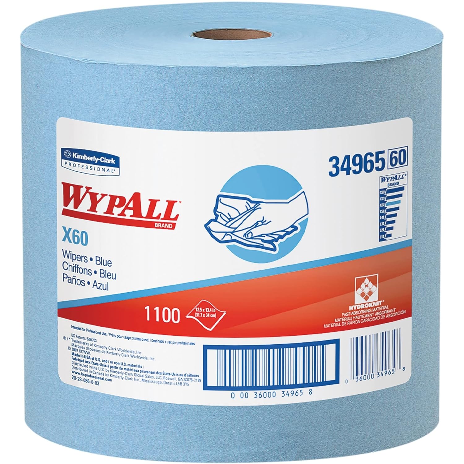 Buy WypAll General Clean X60 Multi-Task Cleaning Cloths (34965), Jumbo ...