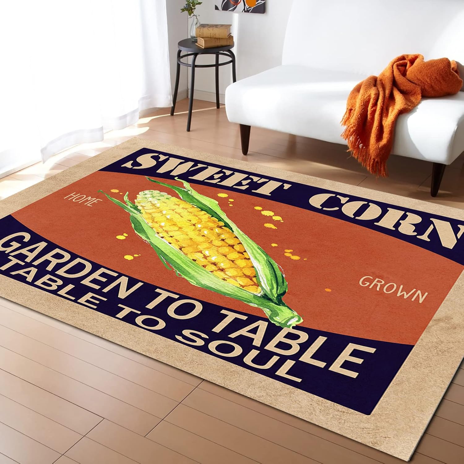 Amazon.com: Farmhouse Corn Area Rug 2'7''x 5' - Modern Outdoor Living ...