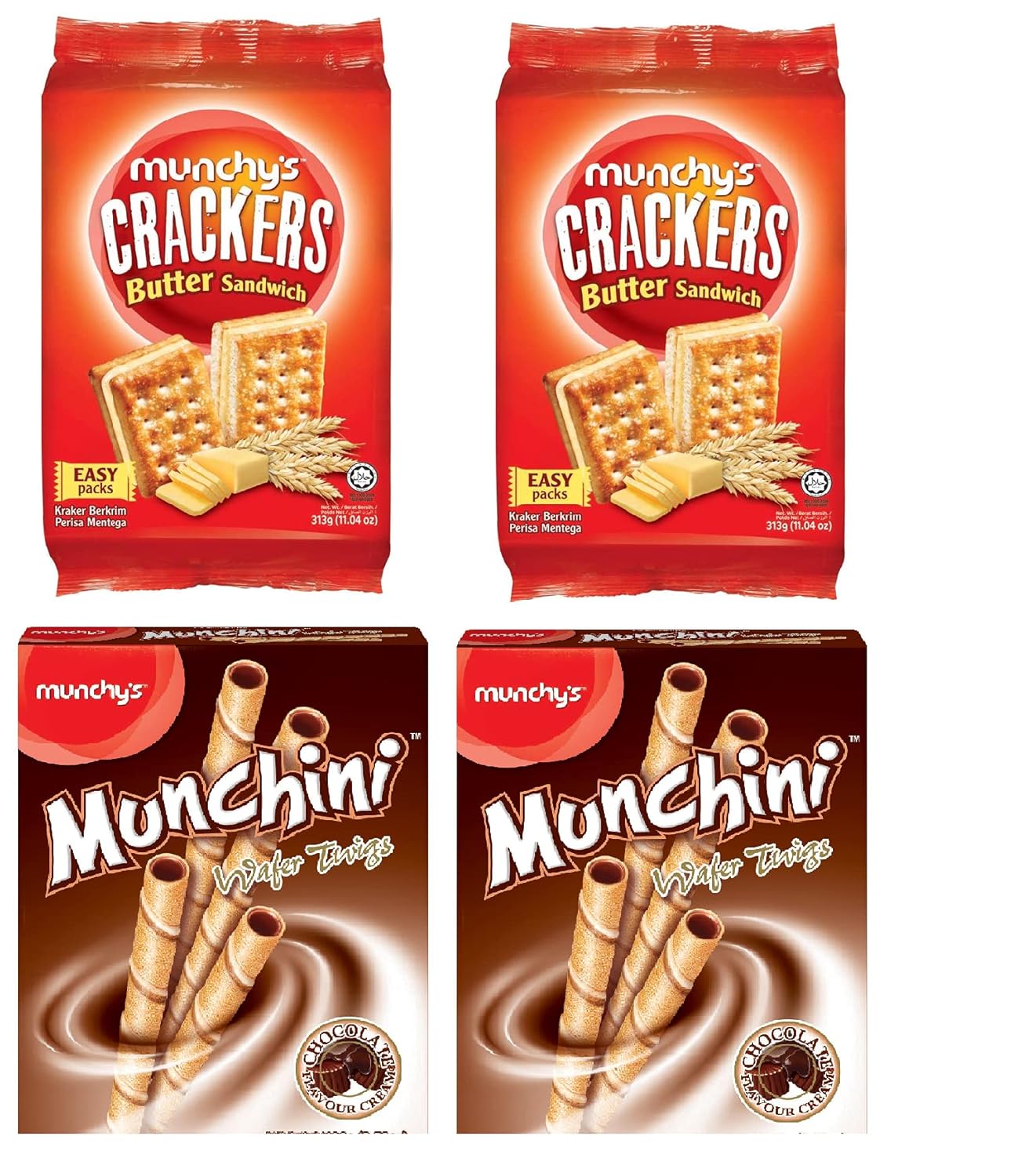 Munchy's Biscuit Combo (2 Butter Sandwhich, 2 Choco Roll) : Amazon.in ...