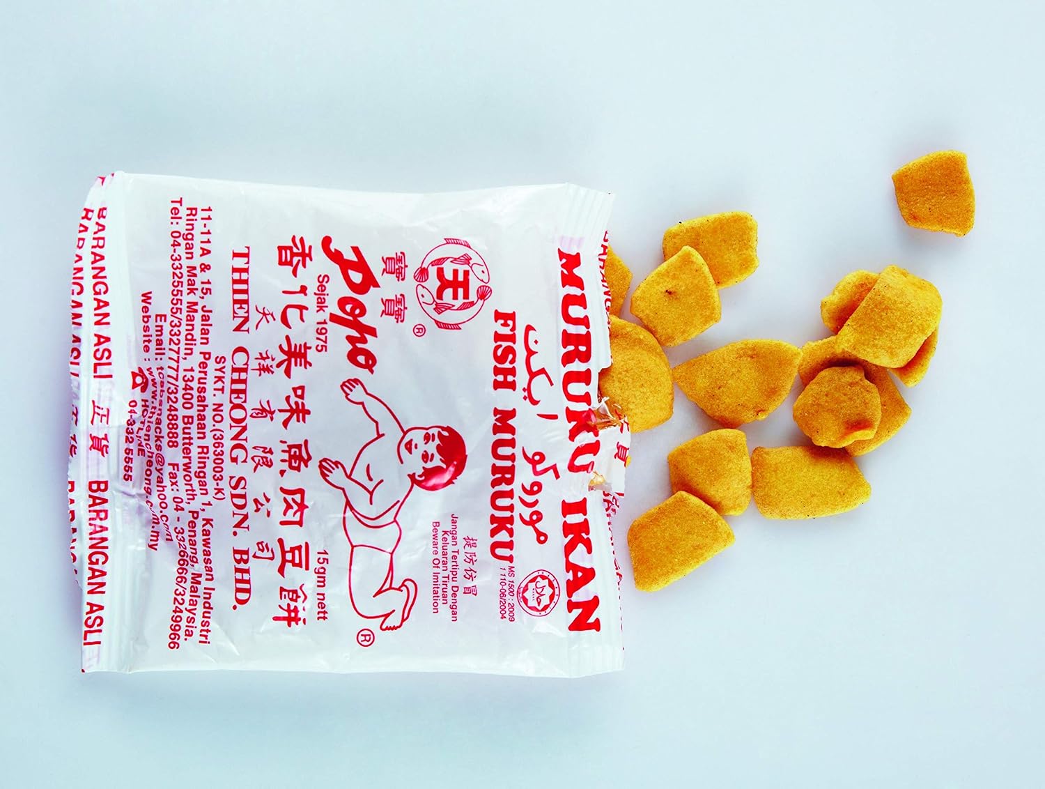 Popo Malasia Fish Muruku Cracker Original Sabor crujiente Snack Té ...