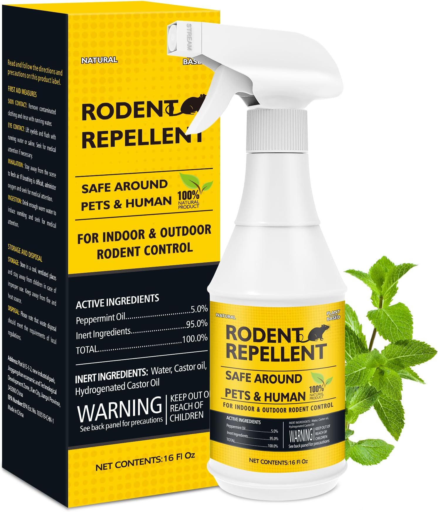 Amazon.com: All Natural Peppermint Oil Spray, Rat Repellent to Repel ...