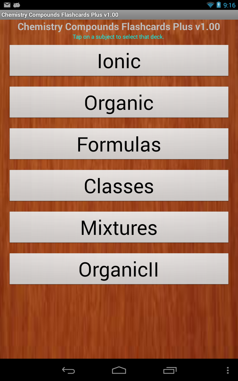 Chemistry Compounds Flashcards Plus - App on Amazon Appstore