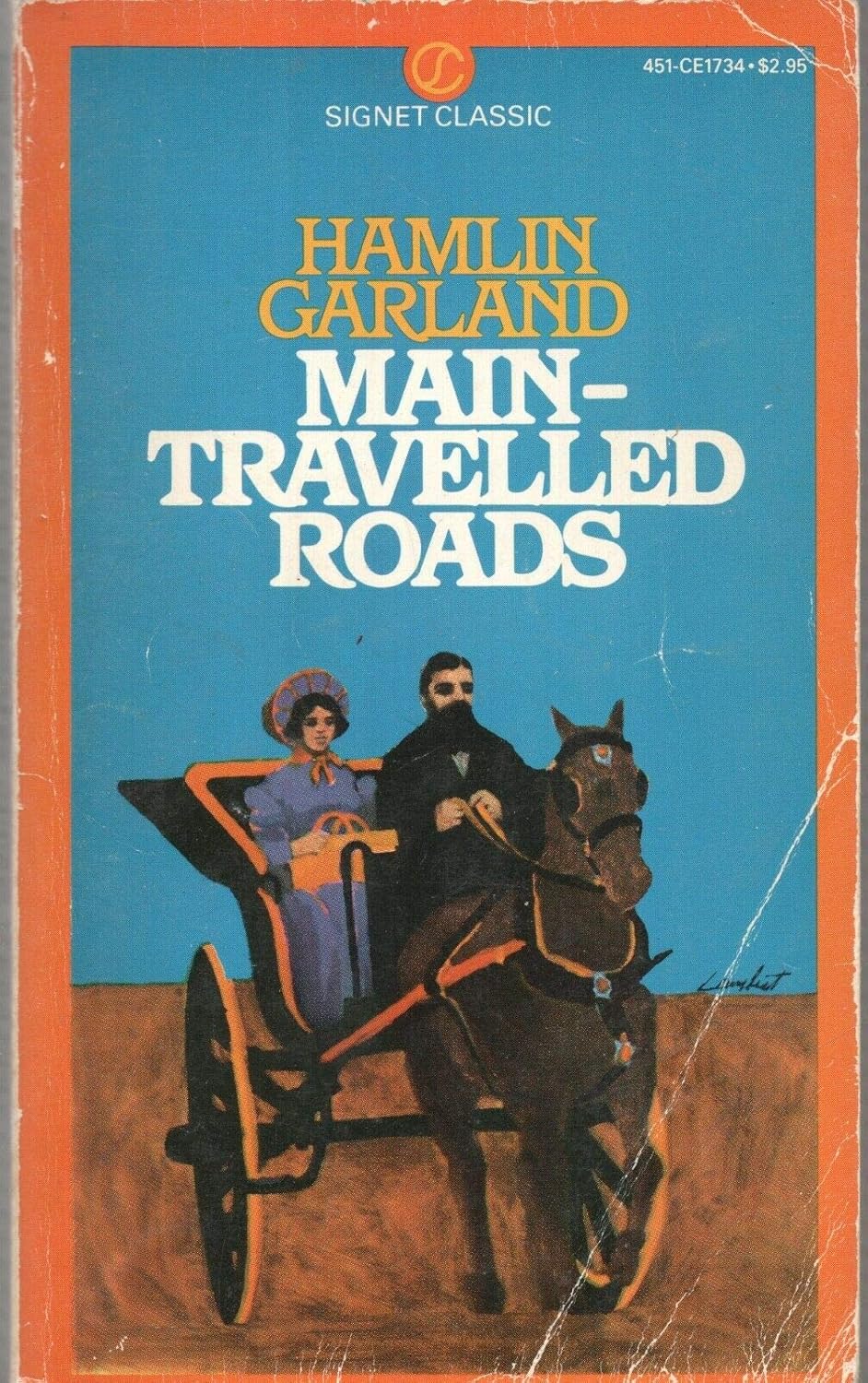 MAIN TRAVELED ROADS by HAMLIN GARLAND Signet 1891 1962 8th PB ...