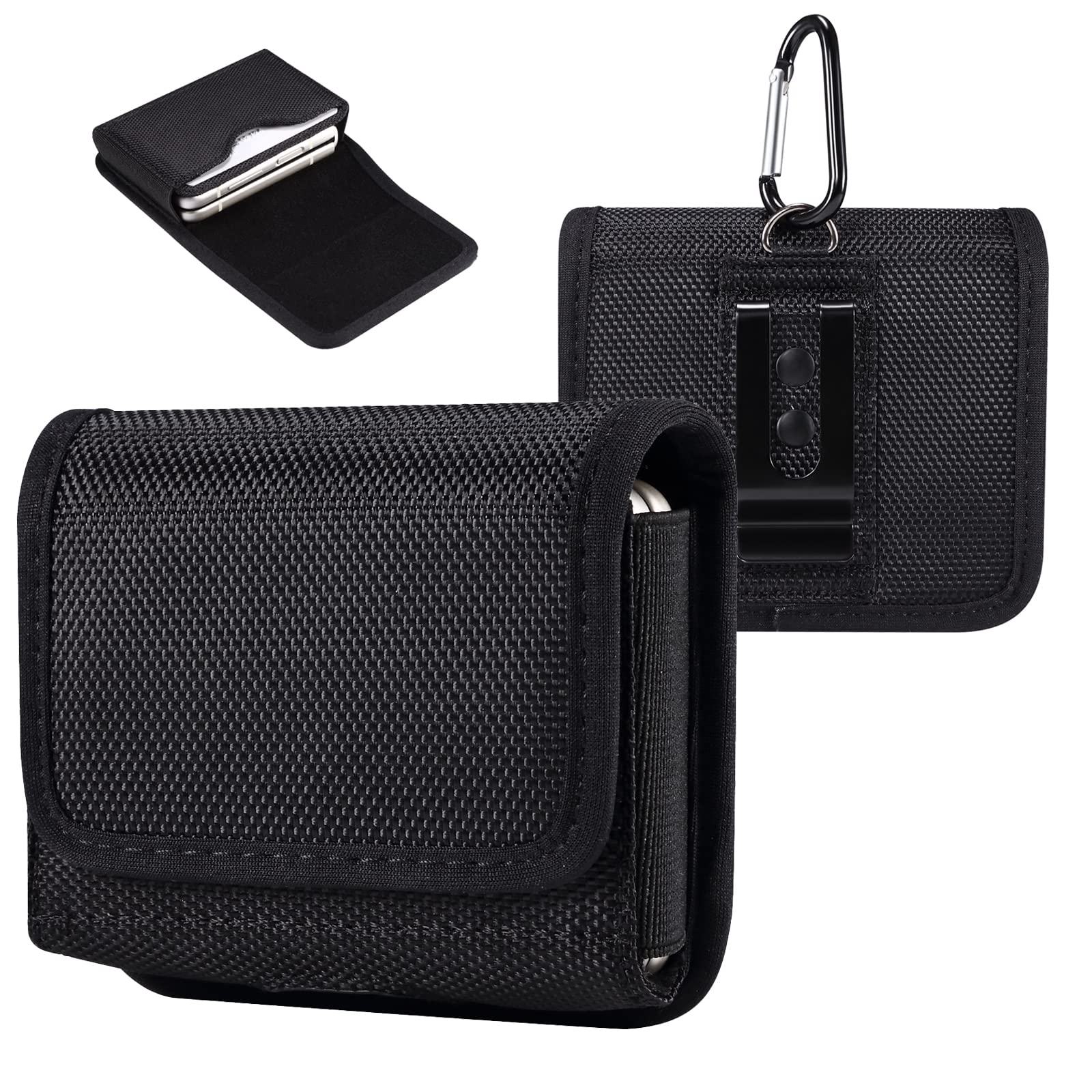 Amazon.com: ChoaZan Flip Cell Phone Pouch Nylon Waist Holster Case with ...