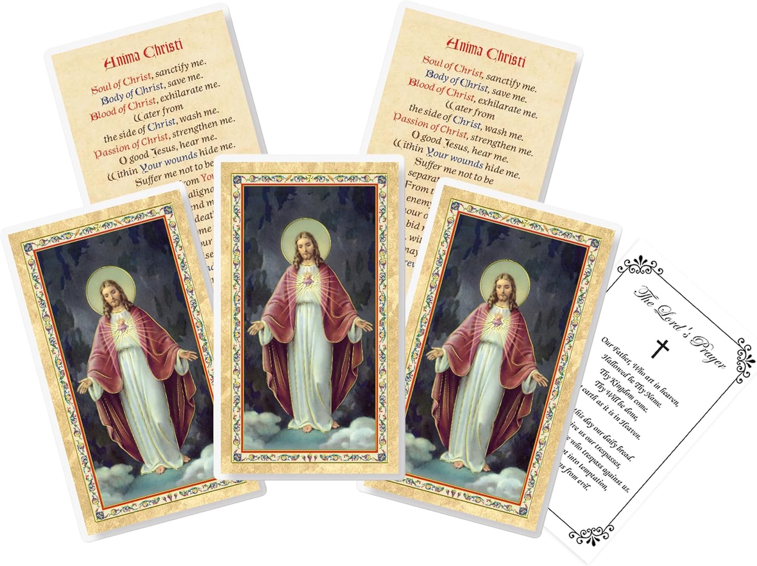 Anima Christi Prayer Card - Laminated Anima Christi Holy Card, The Lord ...