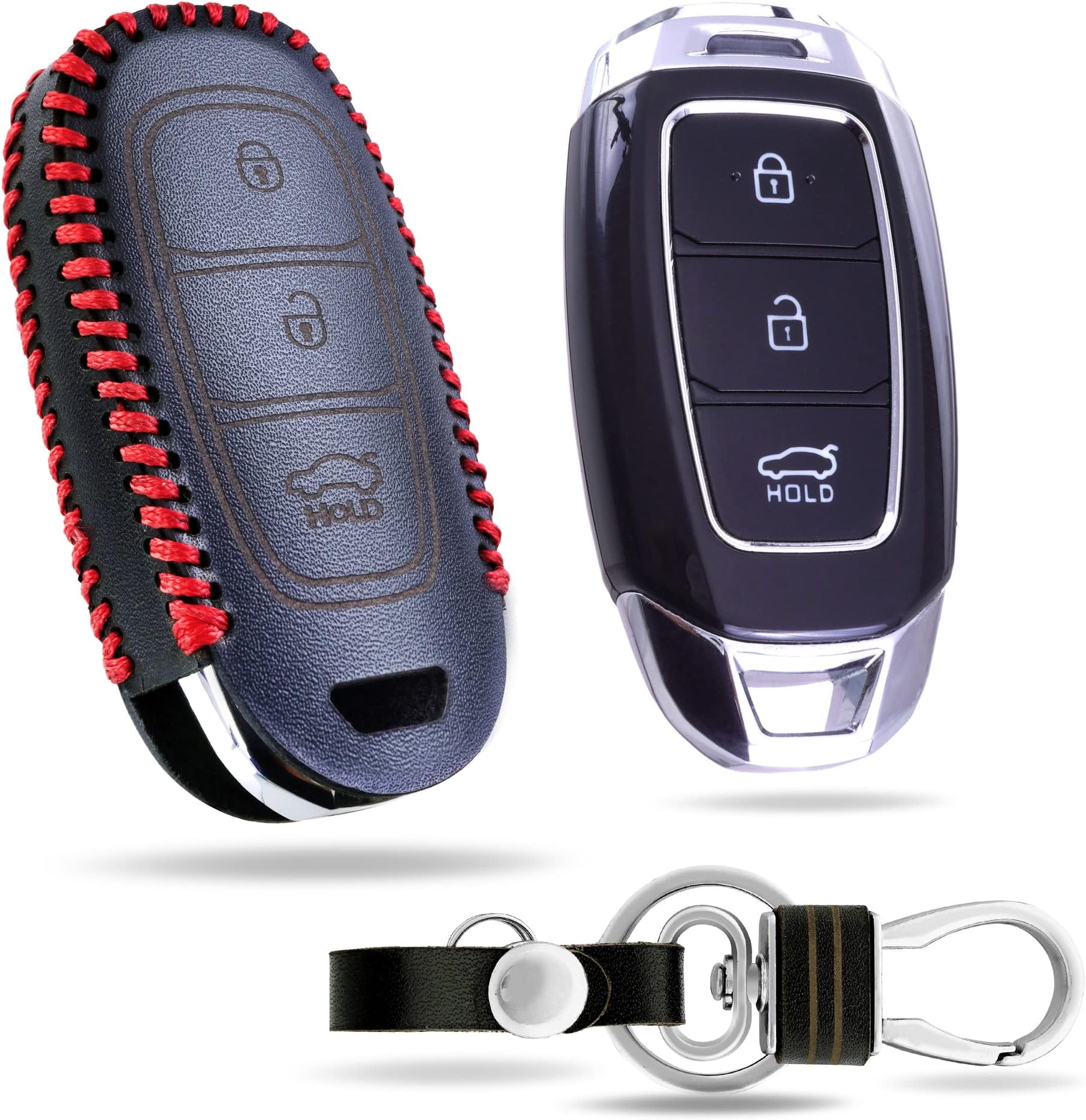 ADVOX® Genuine Leather Key Cover for Hyundai Old Verna Verna -2020 New ...