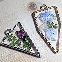 Amazon.com: shynek Open Bezels for Resin, 60Pcs Hollow Frame Pendants ...