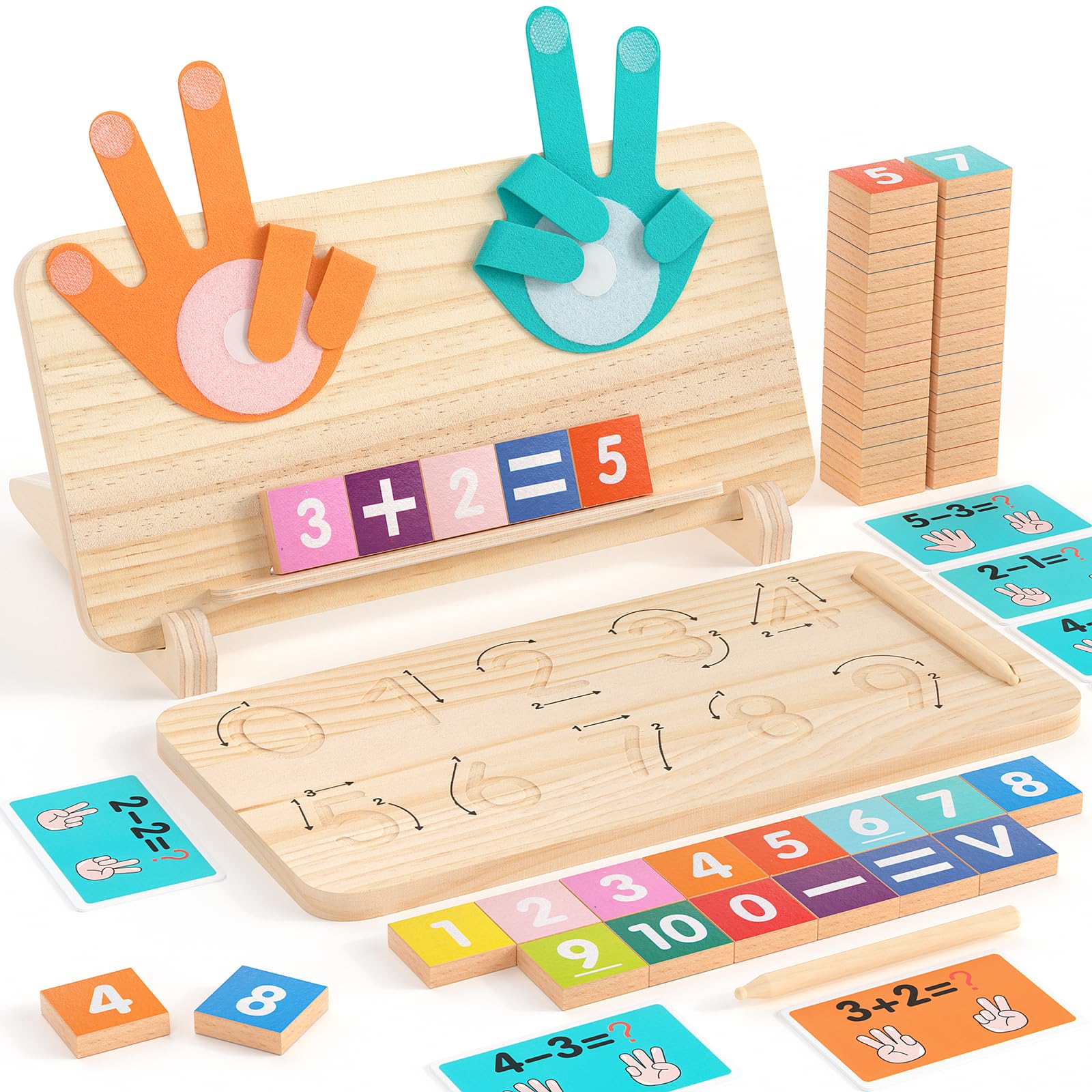 Snapklik.com : Montessori Learning Toys For Toddlers 2-4, Double-Sided ...