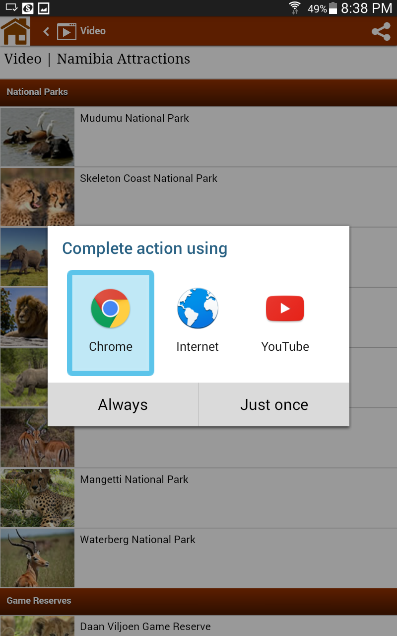 Safari Namibia - App on Amazon Appstore