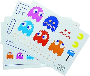 Amazon.com: Paladone Pac-Man Vinyl Decals - Reusable Vinyl Stickers - 4 ...