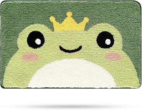 Amazon.com: Cute Frog Bath Mat, Extra Soft Absorbent Bath Rug, Non-Slip ...