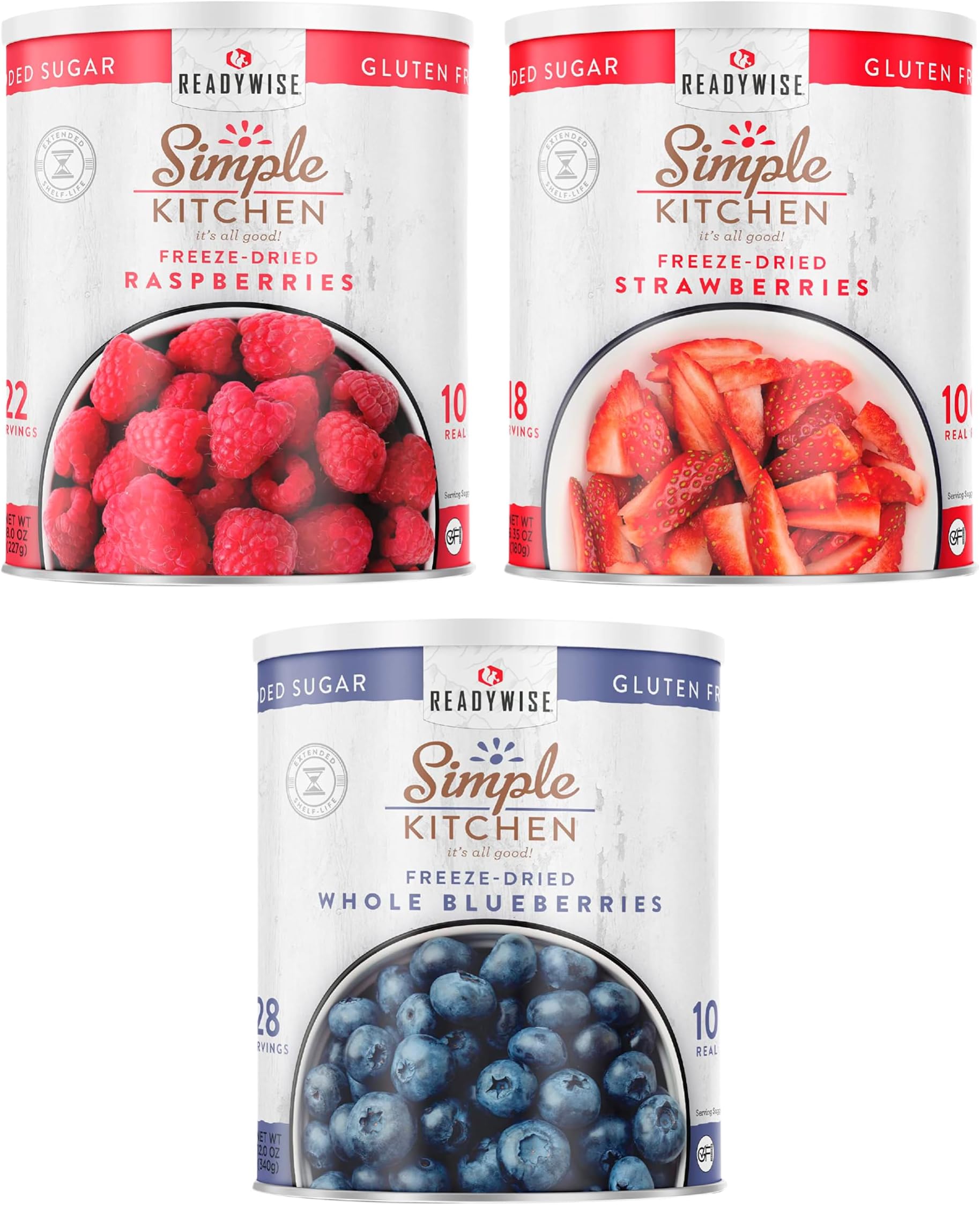 Amazon.com: ReadyWise Simple Kitchen Freeze-Dried Fruits Bundle ...
