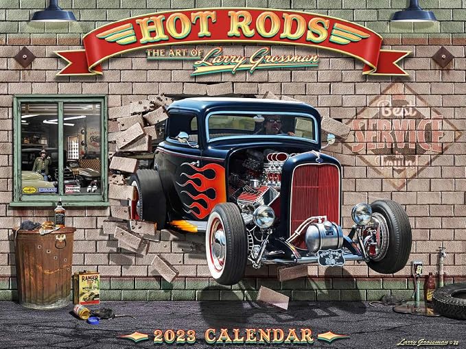 Hot Rods 2023 Calendar: Larry Grossman, Larry Grossman: 9781631144455 ...
