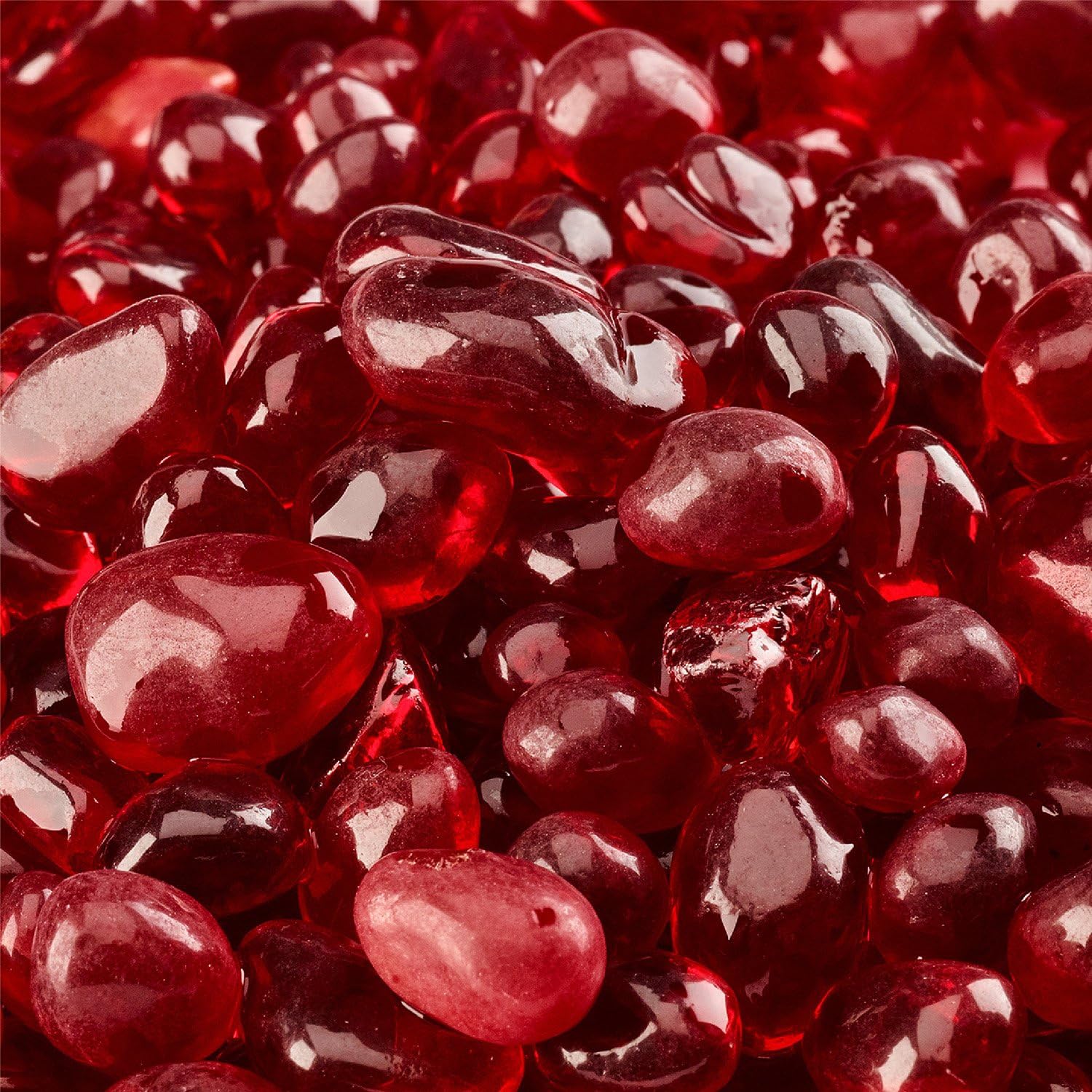 Amazon.com: Marlboro Red - Fire Glass Dots for Indoor and Outdoor Fire ...