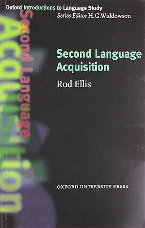 Second Language Acquisition (Oxford Introduction to Language Study ...