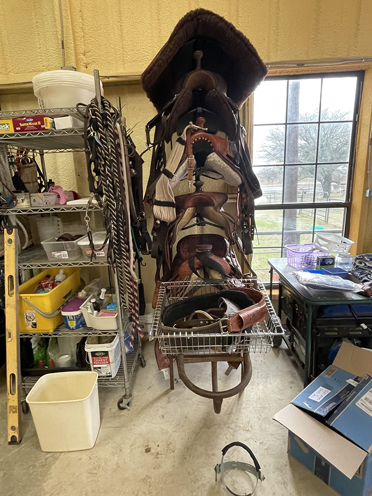 $30/mo - Finance StoreYourBoard Horse Saddle Storage Rack, Wall Mounted ...