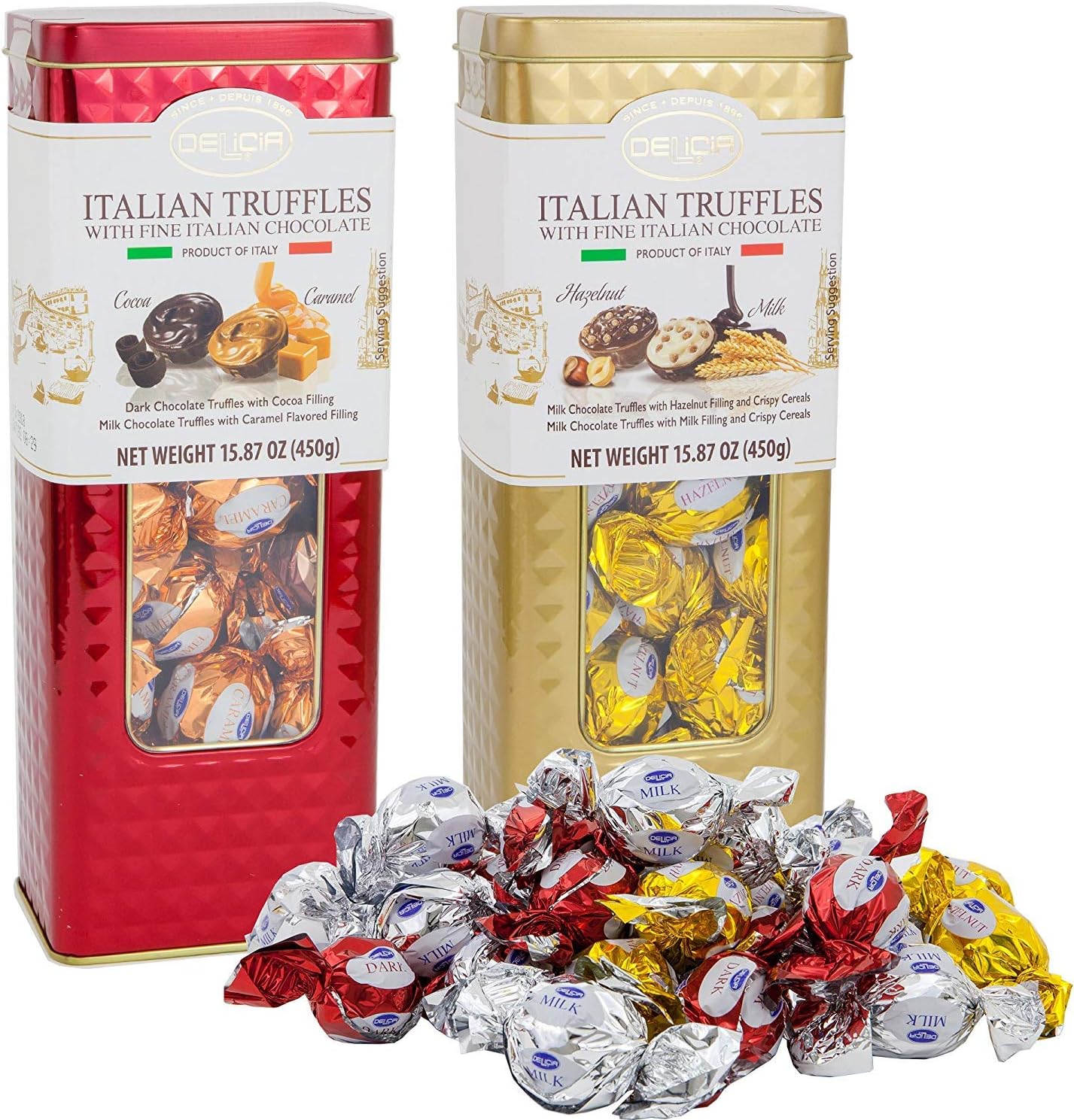 Amazon.com : Delicia Fine Italian Chocolate Truffles (2 pk.) : Grocery ...