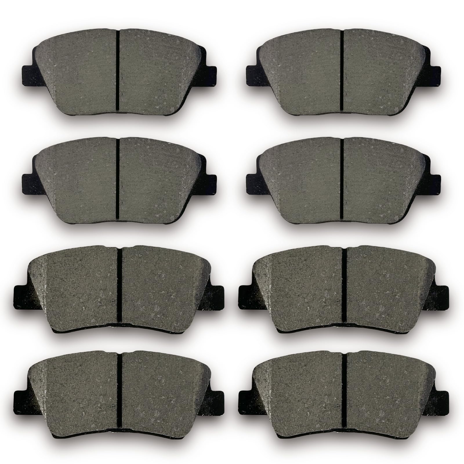 Amazon.com: evkingauto Front Rear Ceramic Brake Pads Sets 8pcs Fit For ...