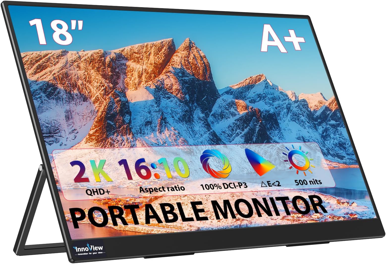 Amazon.com: EHOMEWEI 2K Portable Monitor 16inch WQXGA 2560x1600 QLED ...