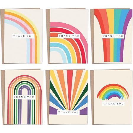 Giftinghouse 12 Premium Thank You Cards Multipack with Envelopes ...
