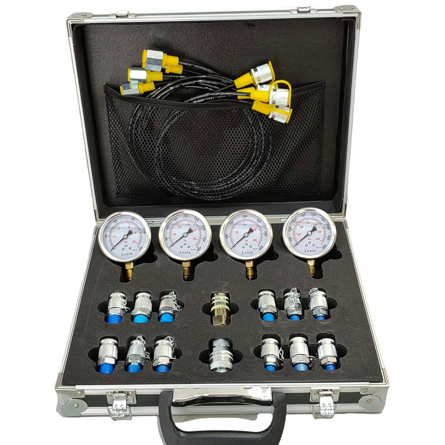 LX Hydraulic Pressure Test Kit, 100/250/400/600bar, 1500/4000/6000 ...